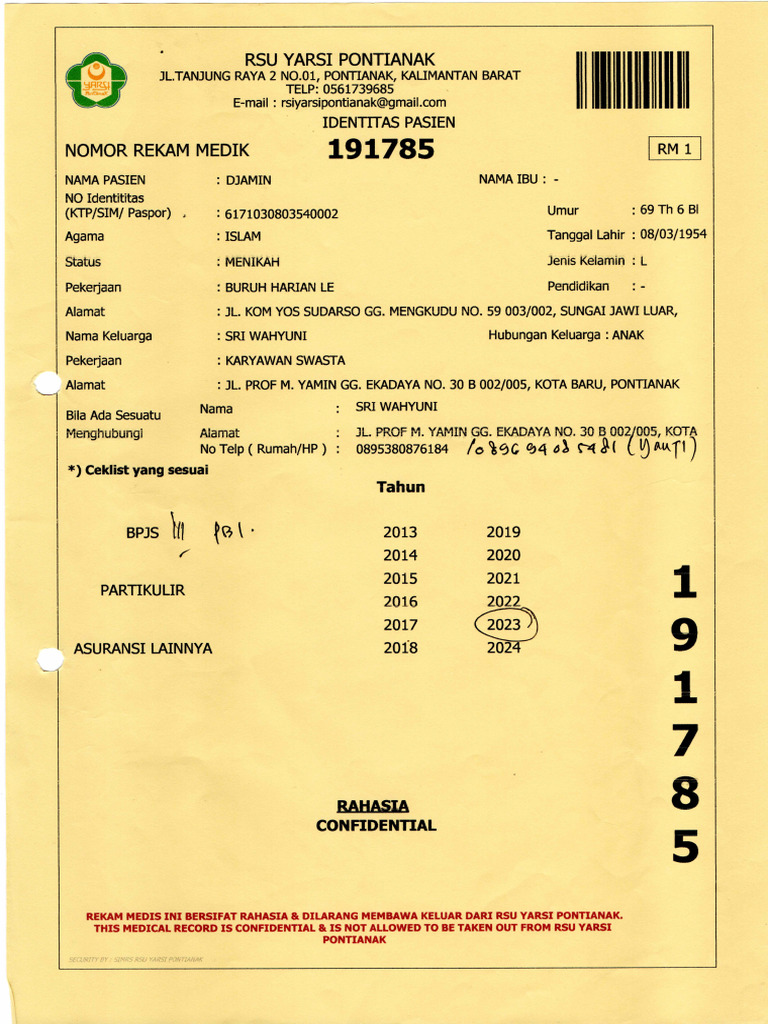 RM Pasien Meninggal IGD | PDF