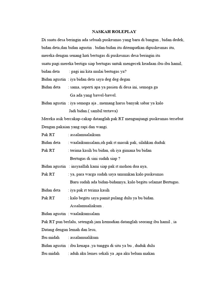 Naskah Roleplay | PDF