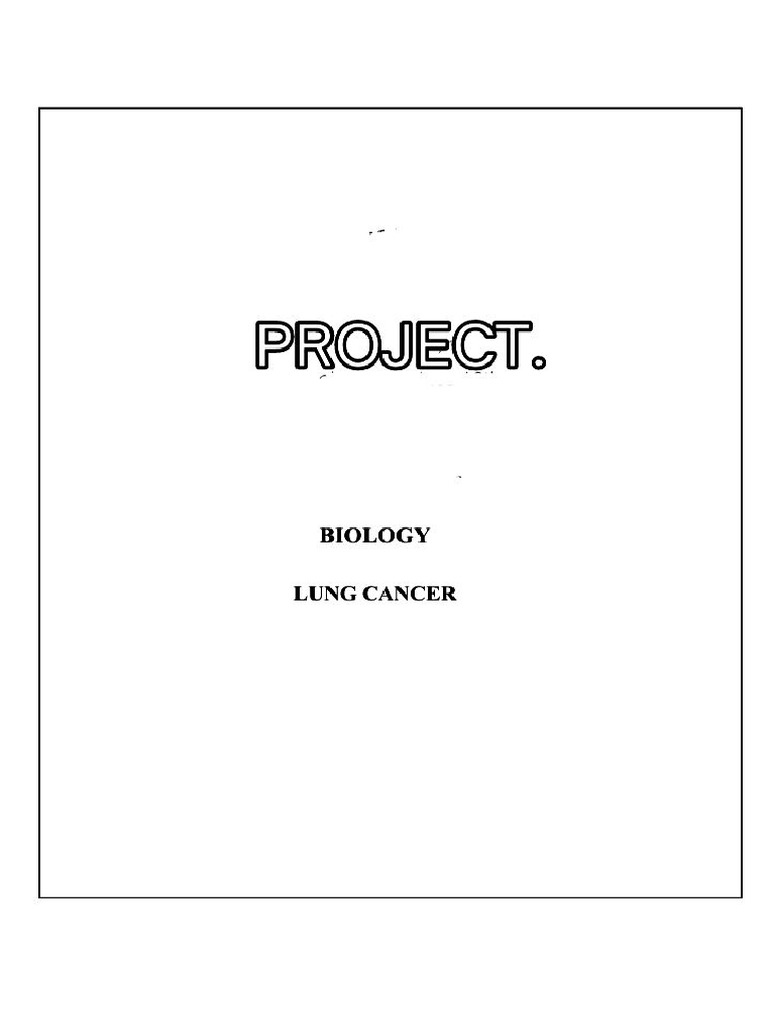 Project-Lung Cancer . | PDF