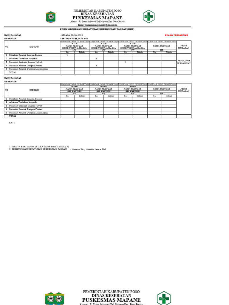 Form KKT Apd Okt (Partus) | PDF