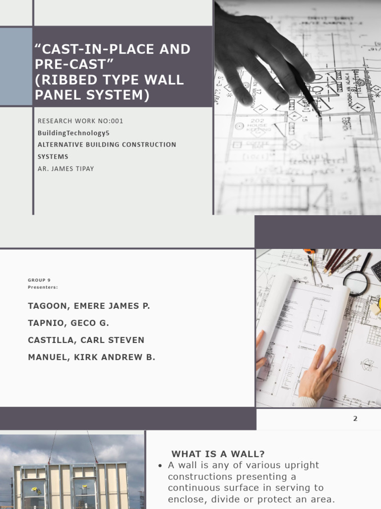 Ribbed Type Wall Panel System Presentation | PDF | Concrete | Wall