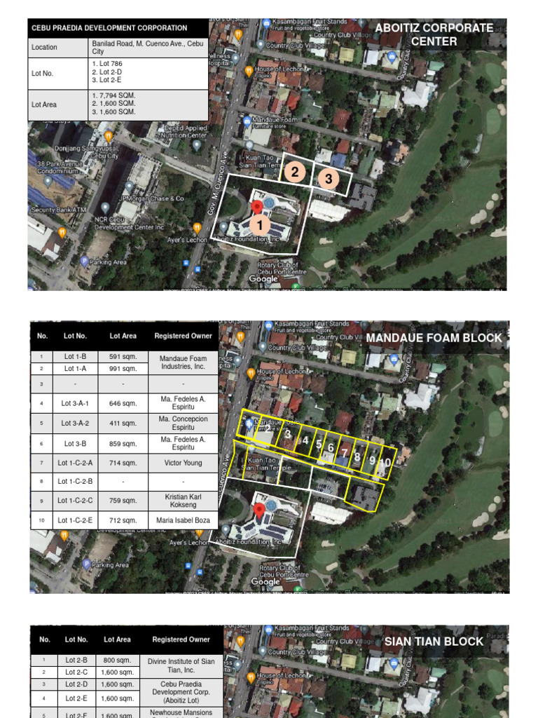 Banilad Estate Lots - Adjacent To ACO | PDF