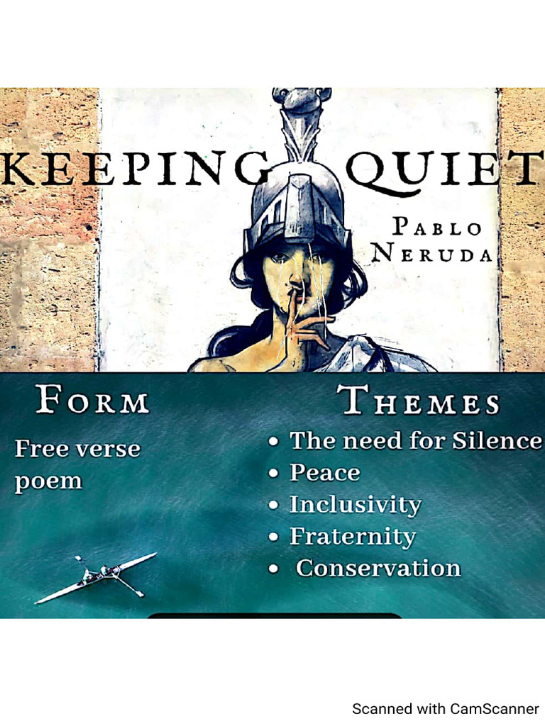 Keeping Quiet Class XII | PDF