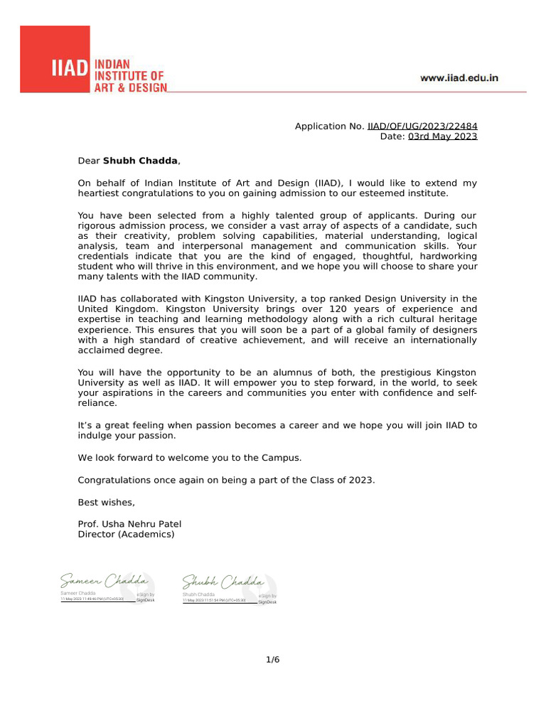 Document Completed | PDF