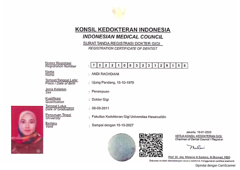 STR Dokter Gigi 2022-2027 | PDF