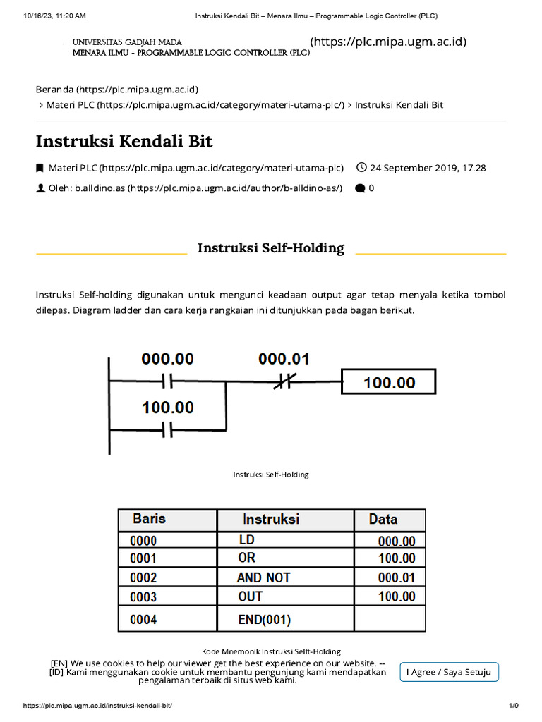 Instruksi Kendali Bit - Menara Ilmu - Programmable Logic Controller ...