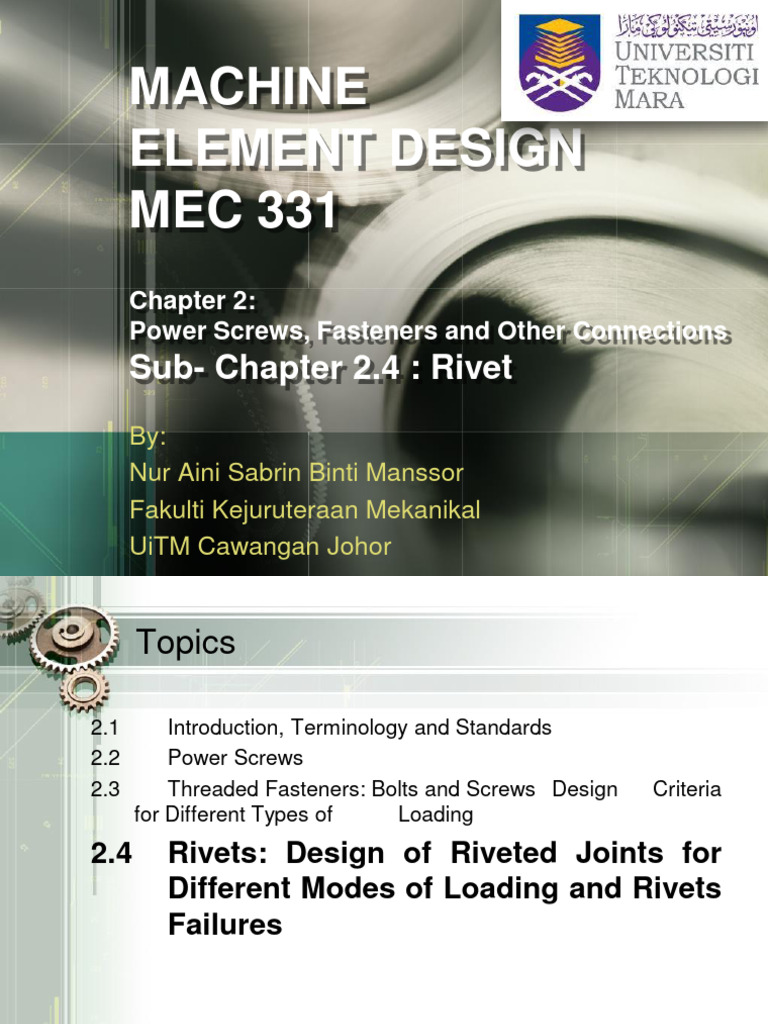 3.2 Rivets | PDF