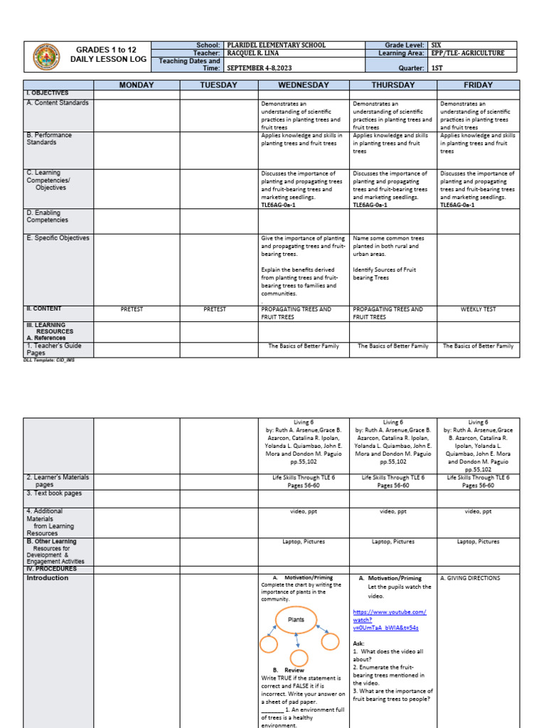 AGRI WEEK 1 - Final | PDF | Trees | Agriculture