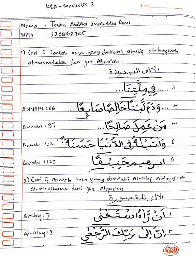 Tugas Alif Layyinah | PDF