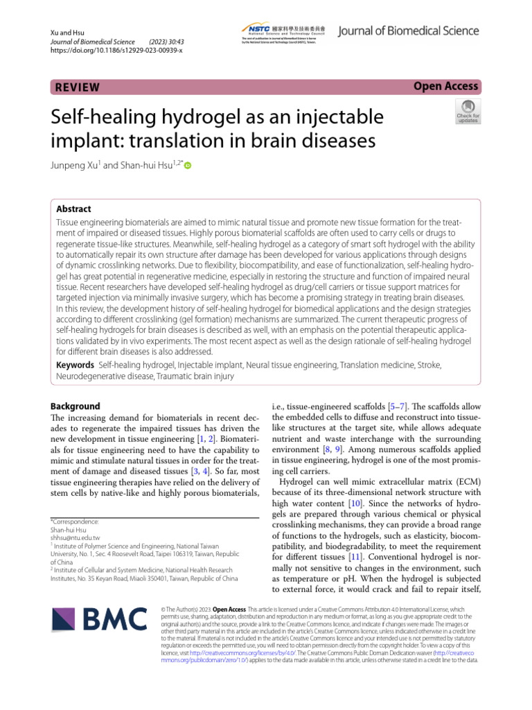 JBS2023 - 30 - Self-Healing Hydrogel As An Injectable Implant ...