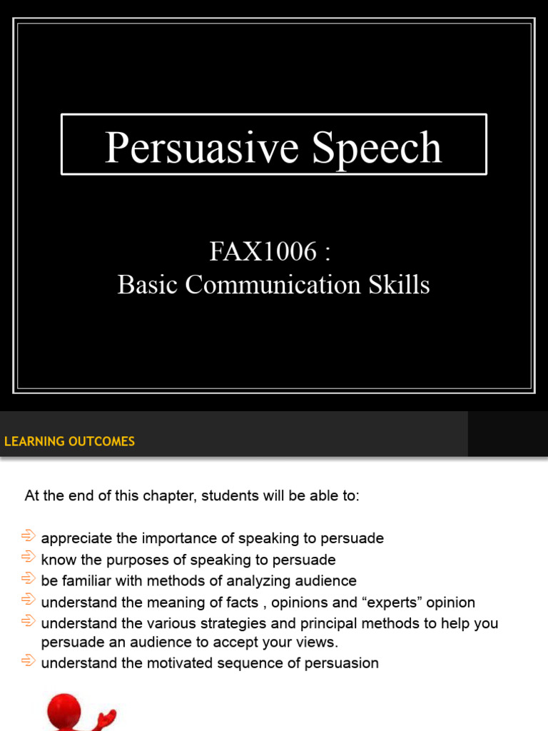 Persuasive Speech | PDF | Public Speaking | Credibility