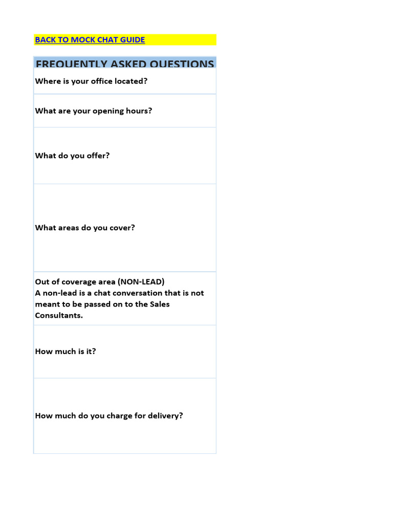 UXDGI Mock Chat Guide | PDF