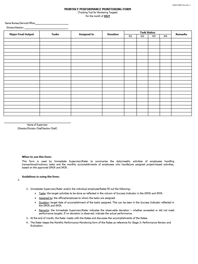 Monthly Performance | PDF