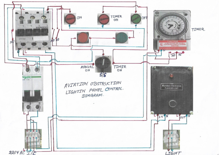 Aviation Obstruction Lighting Panel Control Diagram | PDF