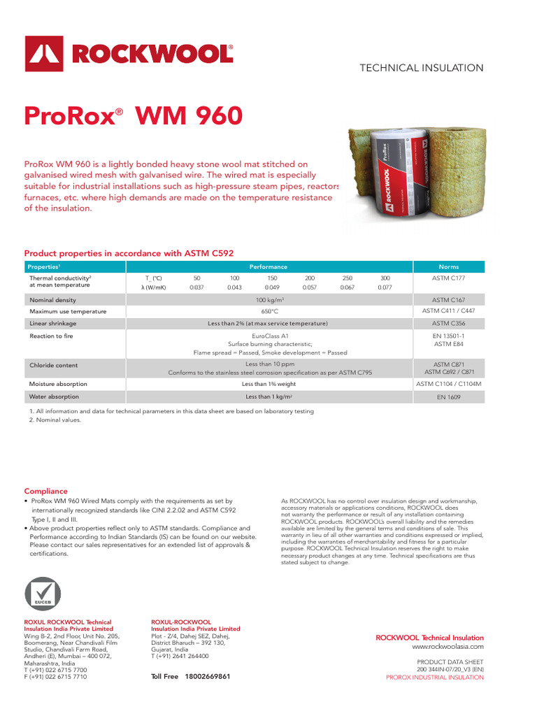 RW Ti Pds Prorox WM 960 Astm India | PDF | Materials | Building Engineering