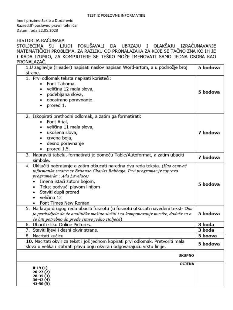 Test II | PDF
