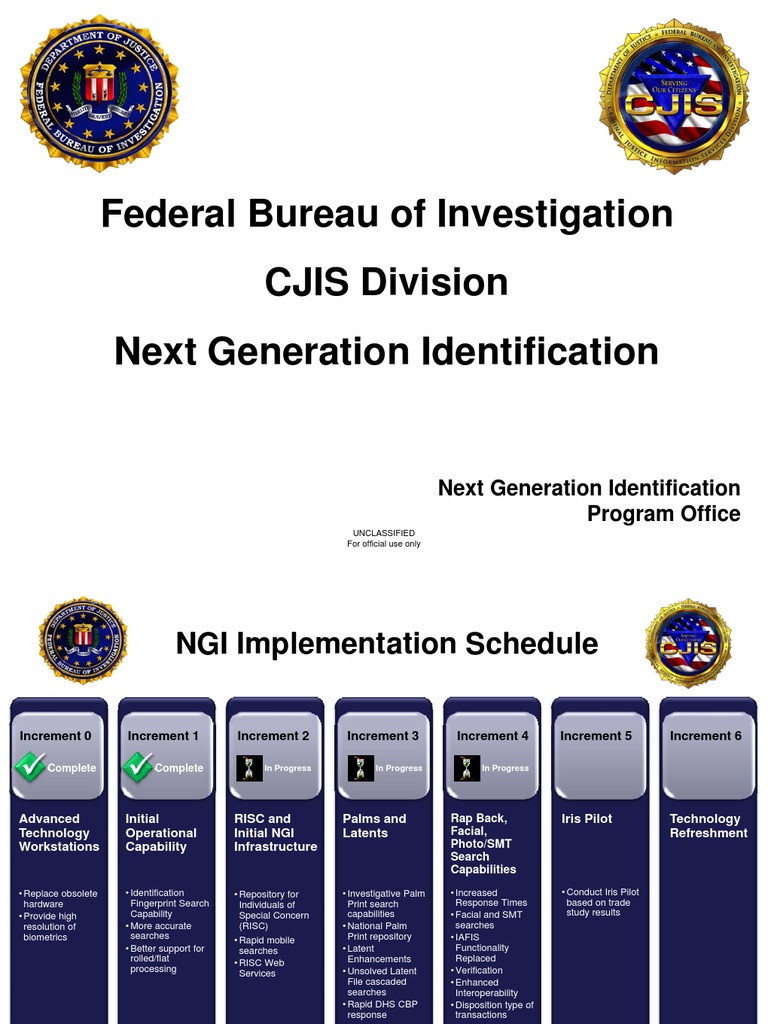 FBI Next Gen Identification Overview | PDF | Fingerprint | Federal ...
