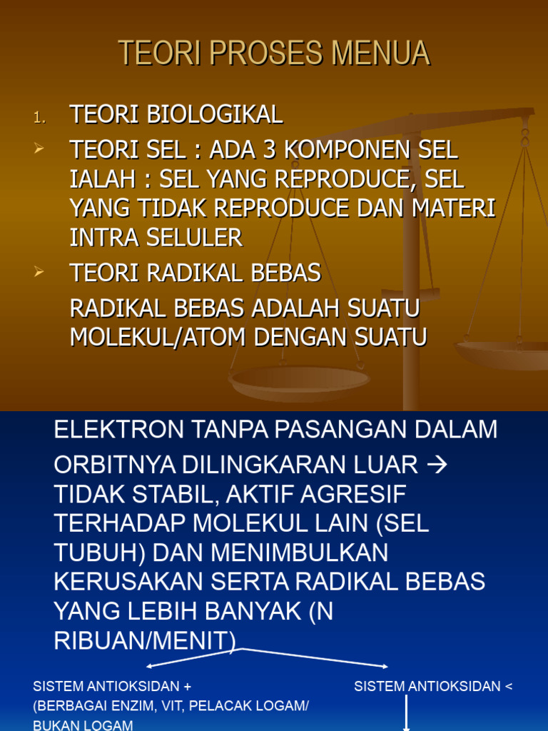 Teori Proses Menua | PDF