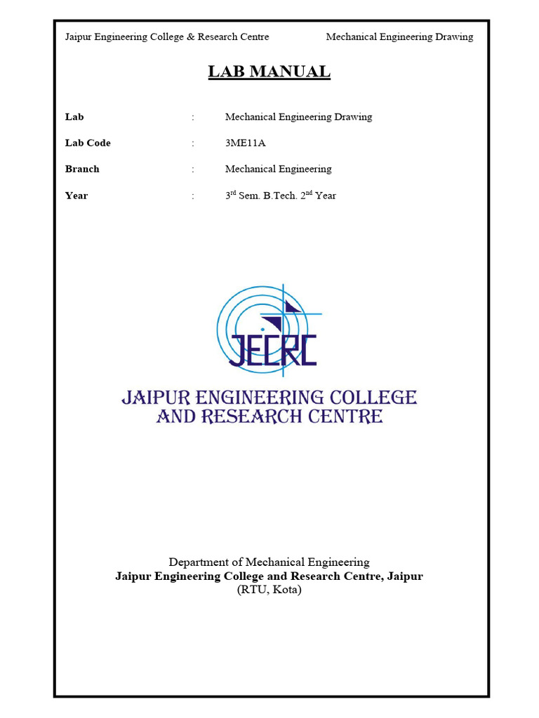 Lab Manual (Med) | PDF | Engineering | Mechanical Engineering