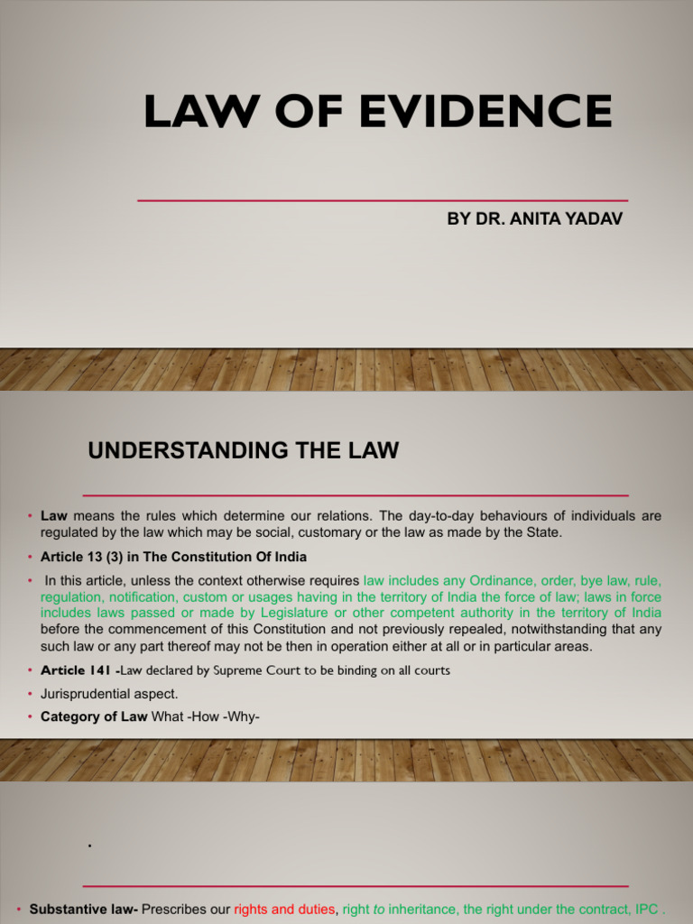 PDF PPT Evidence | PDF