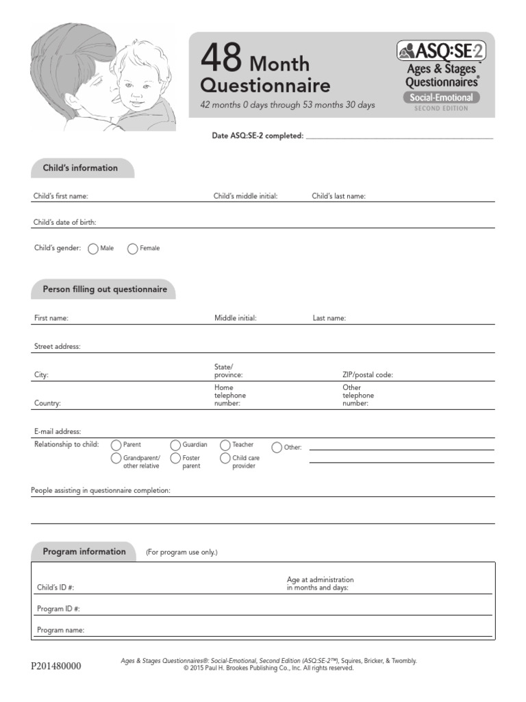 ASQ SE-2 English Questionnaire | Download Free PDF | Interpersonal ...