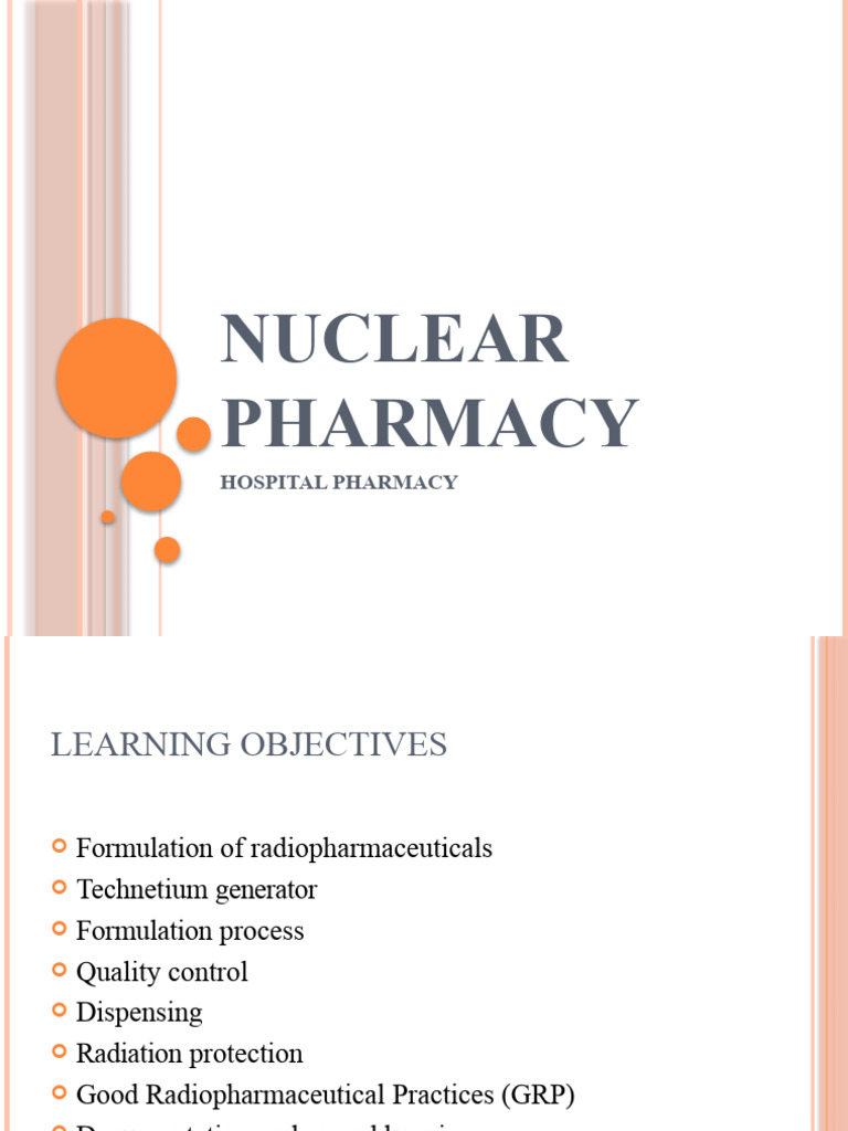 Nuclear Pharmacy Lec 2 | PDF