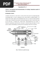 Tailstock Assembly Drawing Guide | PDF | Screw | Crafts