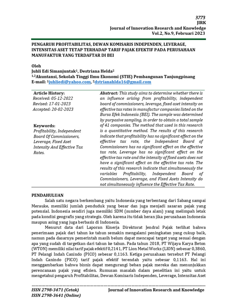 Abstract: This Study Aims To Determine Whether There Is | PDF