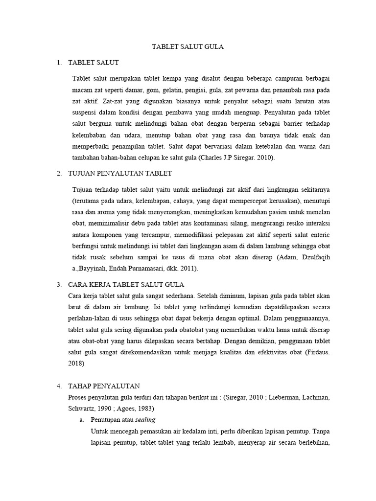 Tablet Salut Gula | PDF