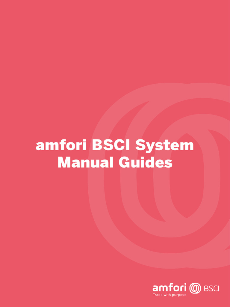 amfori BSCI System Manual | PDF | Policy | Records Management