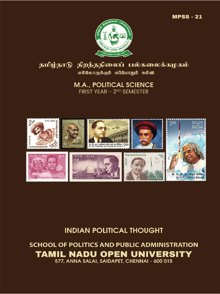 MA Political 2nd Sem English Compressed | PDF