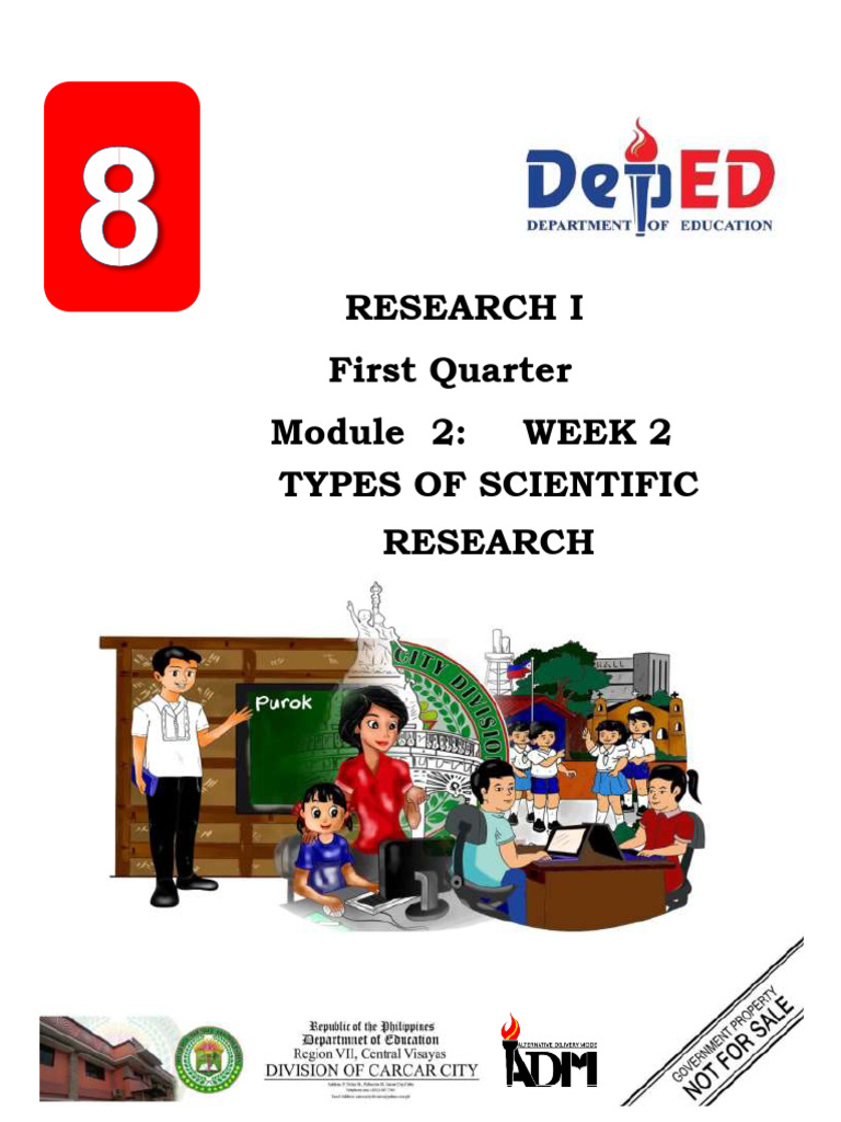 SSC Gr8 Research 1 Q1 M2 Wk2 v.01 CC 2 | PDF | Quantitative Research ...