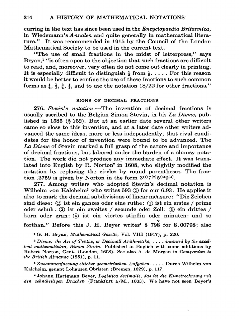 1993 A History of Mathematical Notations - Cajori - Removed - Removed | Download Free PDF ...