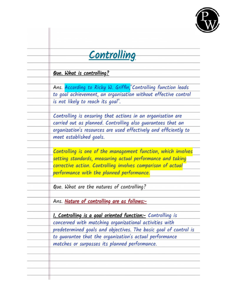 Controlling | PDF