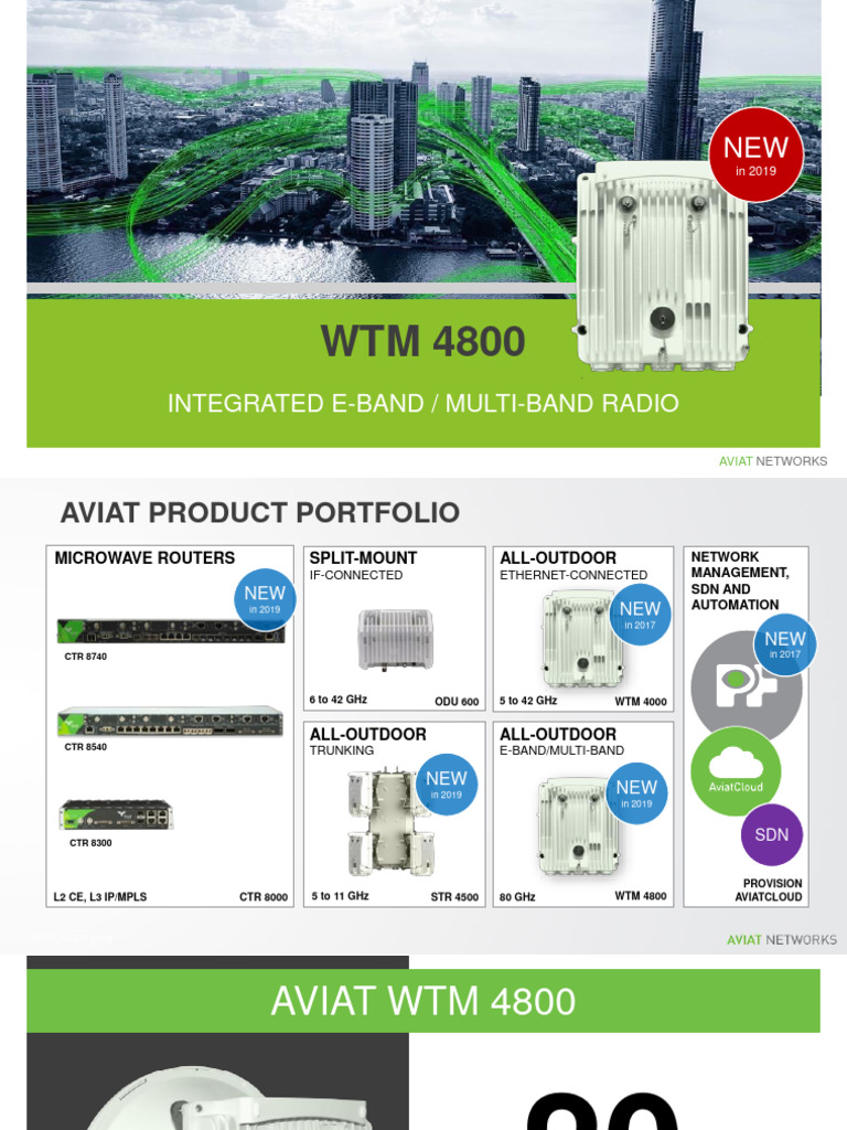 Aviat EBAND AND MULTIBAND Short Presentation | PDF | Cable Television ...