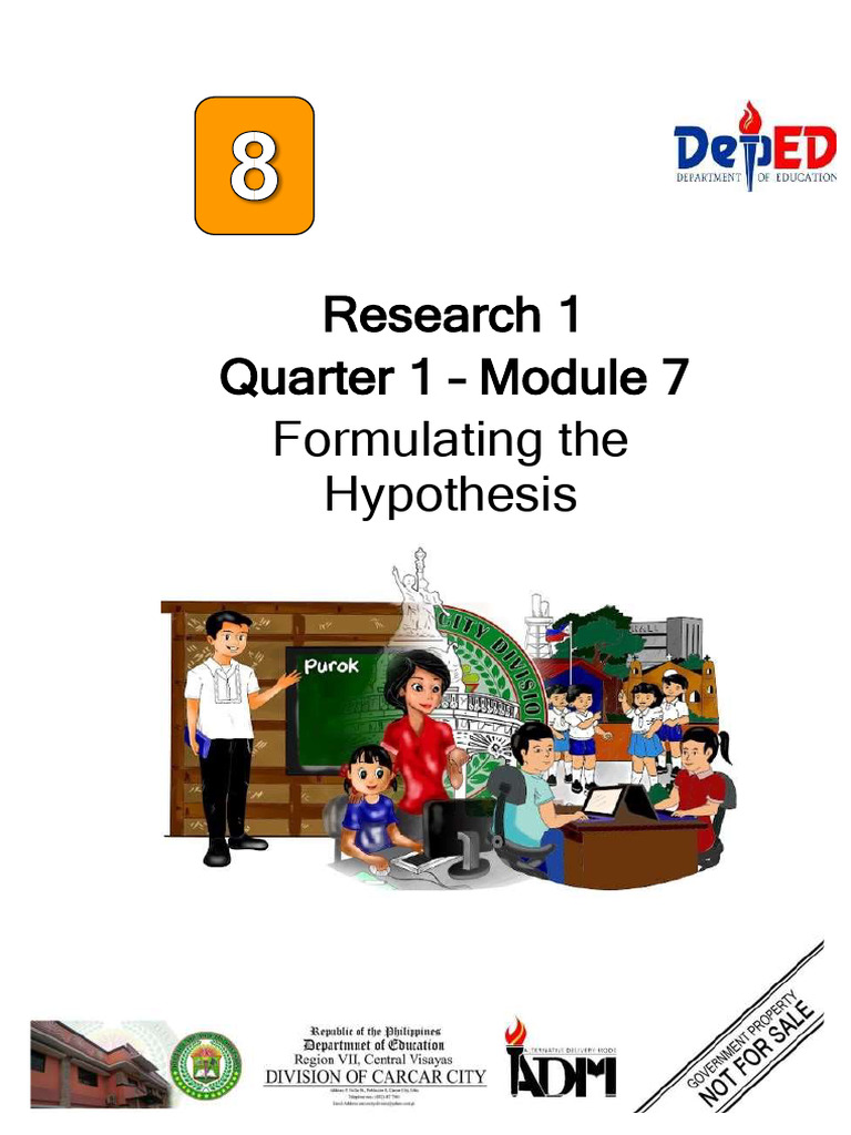 SSC Gr8 Research 1 Q1 M7 Wk7 v.01 CC | PDF