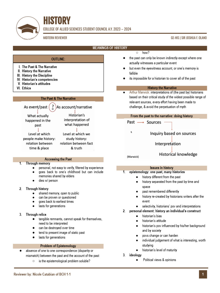 Understanding Historical Narratives | PDF