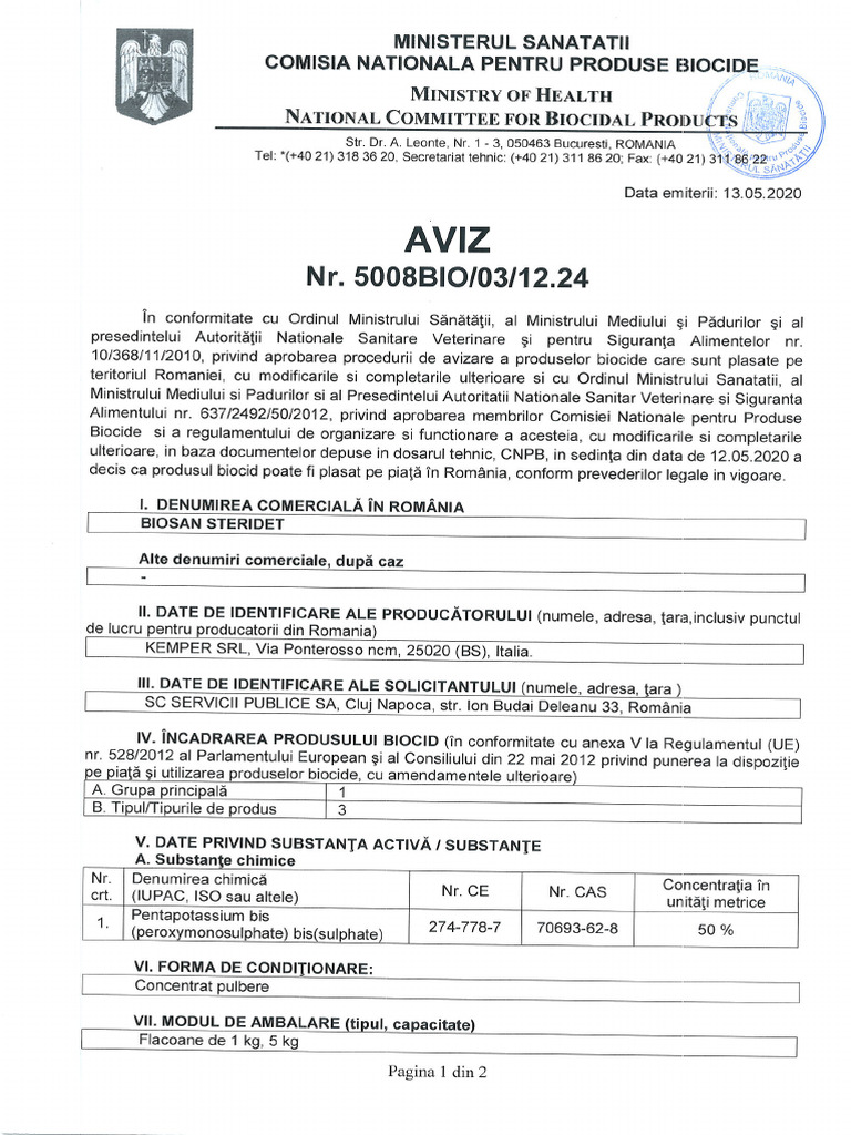 Aviz Biosan TP3 1 | PDF