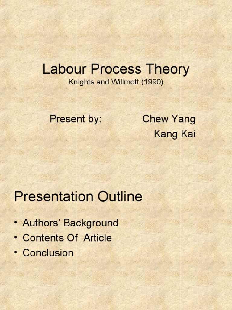 S05b - Labour Process Theory | PDF | Sociological Theories | Materialism