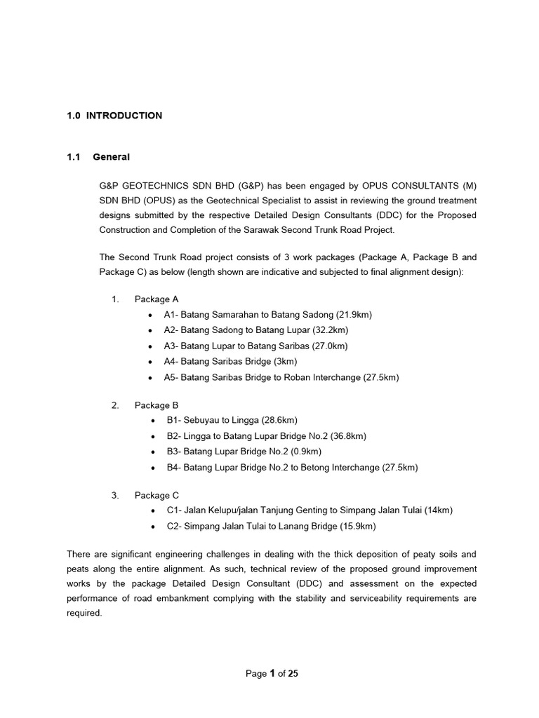 Package C2-Geotechnical Review Report-Issued - To OPUS | PDF ...