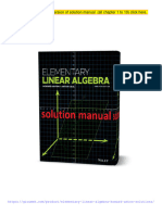 Solution Manual For Elementary Linear Algebra | PDF | System Of Linear Equations | Equations