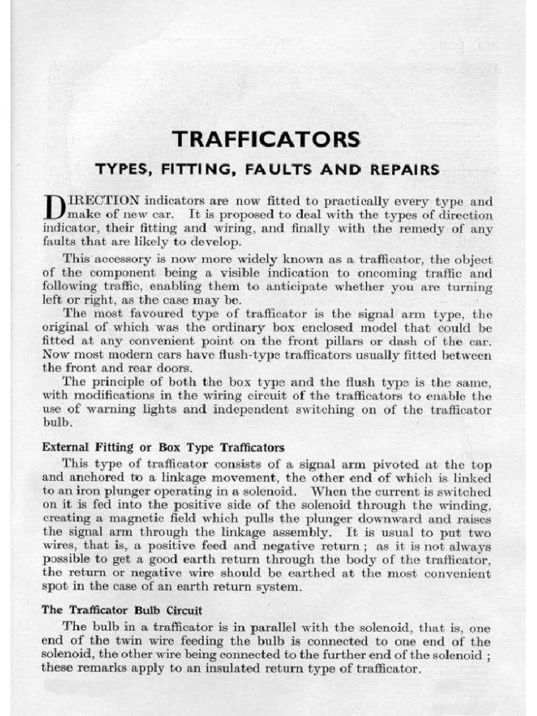 Trafficators | PDF