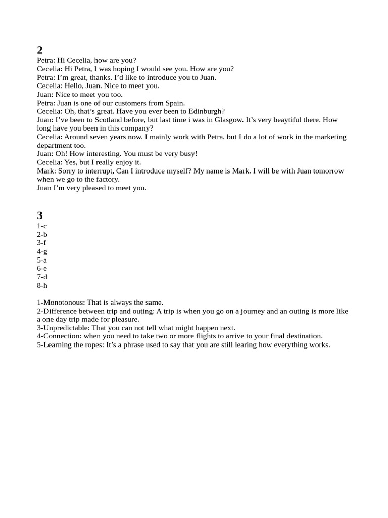 Business Introduction Exercises | PDF Business Introduction Exercises | PDF