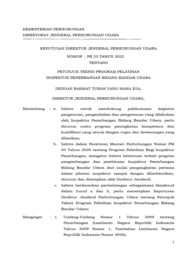 Salinan PR 25 Tahun 2022 | PDF