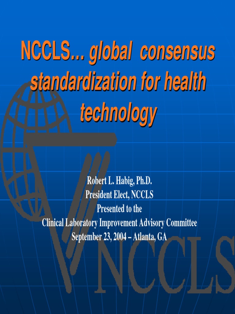 NCCLS - Standardization | PDF