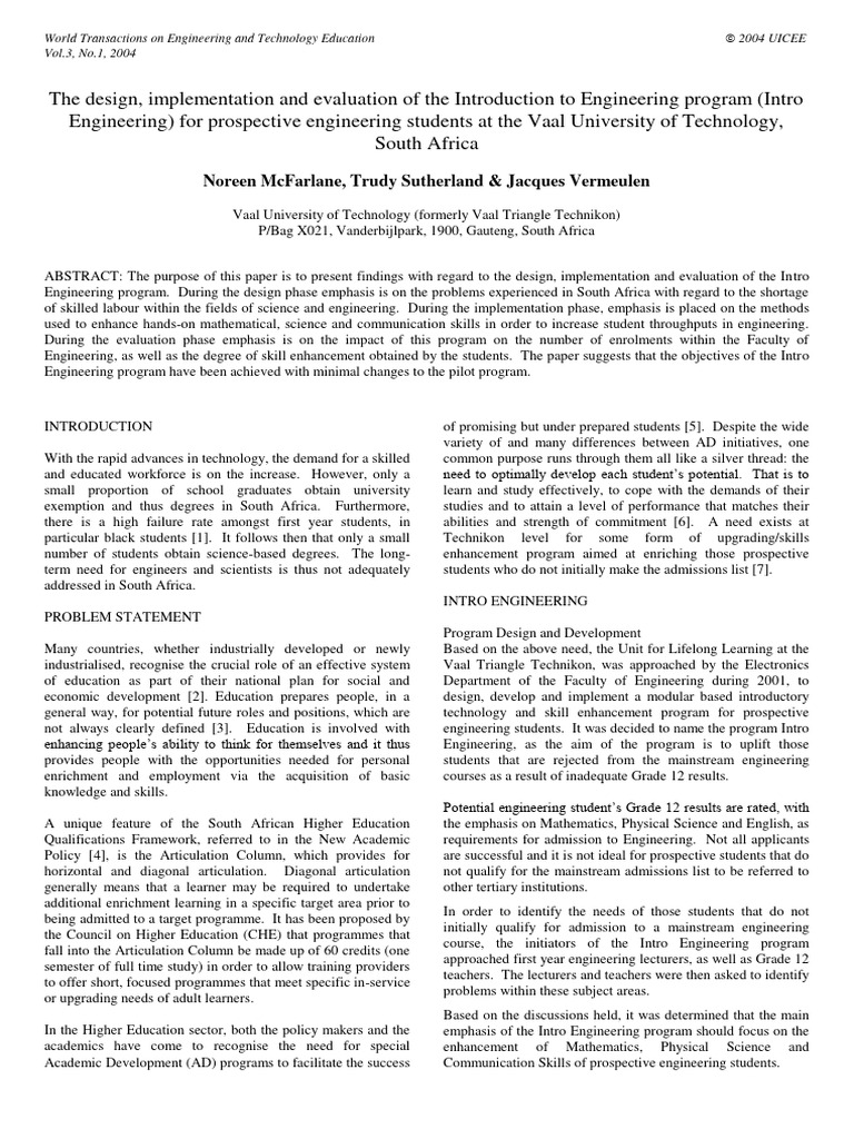 The Design, Implementation and Evaluation of The Introduction To ...