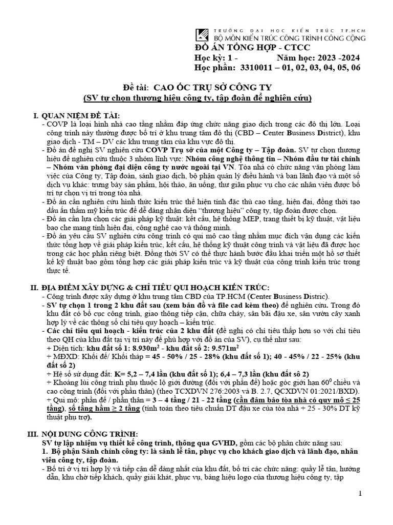 Co Tru So Cty Tap Doan - HK 1 - 2023-2024 | PDF