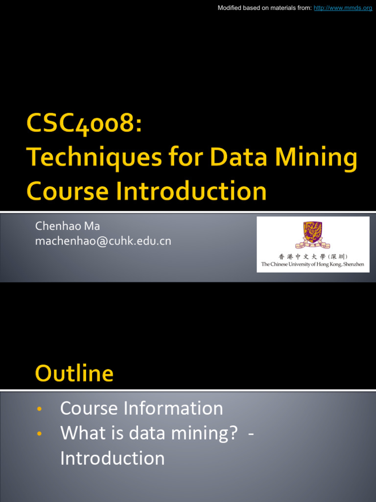 ch01 Intro | PDF | Machine Learning | Data