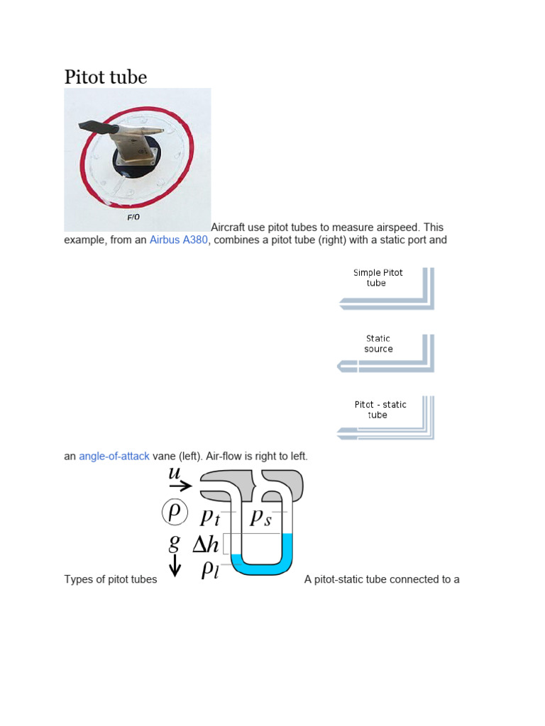 Pitot Tube | PDF