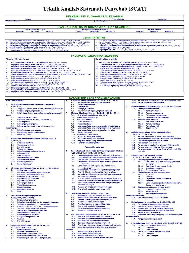 SCAT Formulir Terbaru | PDF